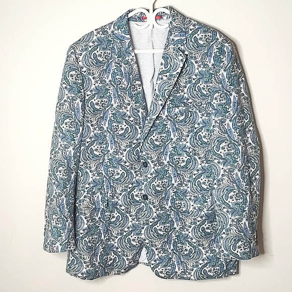 Alan Flusser | Suits & Blazers | Alan Flusser Paisley Blazer Jacket Xl ...
